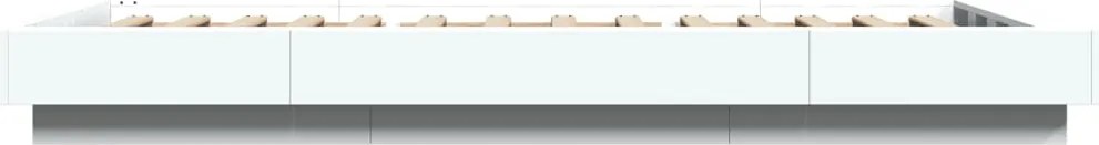 Rám postele s LED osvětlením bílý 75 x 190 cm kompozitní dřevo 3281154