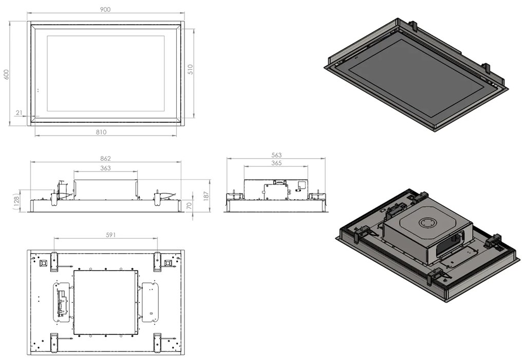 Ciarko Design Odsavač par Ciarko Design SU Light Inox White (CDS9001IB)