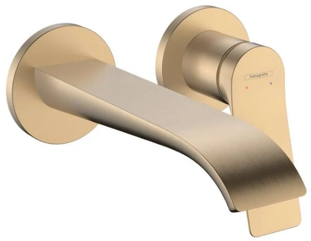 Hansgrohe Vivenis - Umyvadlová baterie pod omítku, s výpustí, 2-otvorová instalace, EcoSmart, kartáčovaný bronz 75050140