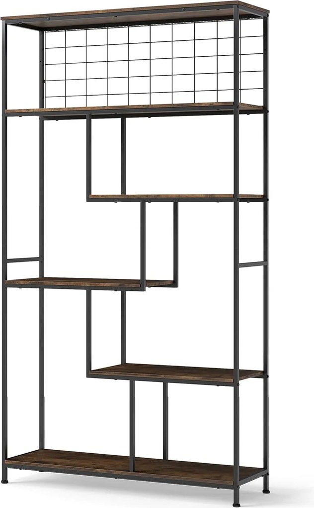 Costway 6 Tier Tall Bookshell Volně stojící stojan na rostliny s kovovou