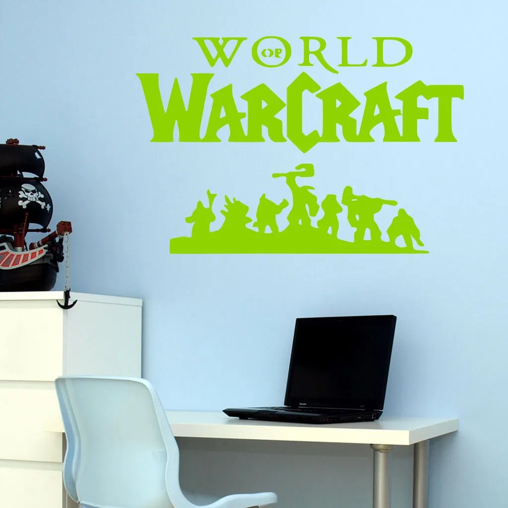 Živá Zeď Samolepka na zeď World of Warcraft Barva: černá