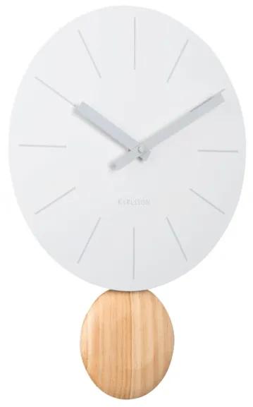 Designové kyvadlové hodiny 5967WH Karlsson 41cm