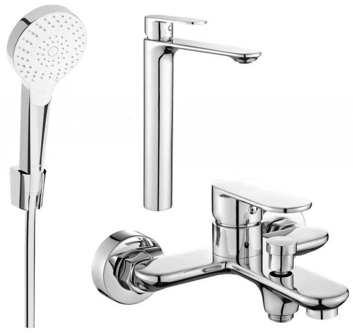 Mexen Milo R05 koupelnová sada, chrom - 71313R05-00