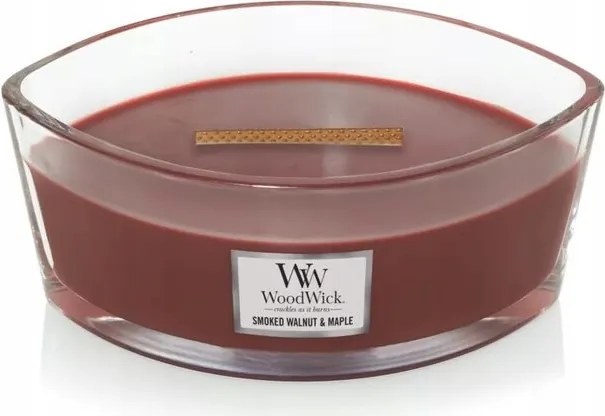 WoodWick svíčka loď Smoked Walnut & Maple 453.6 g