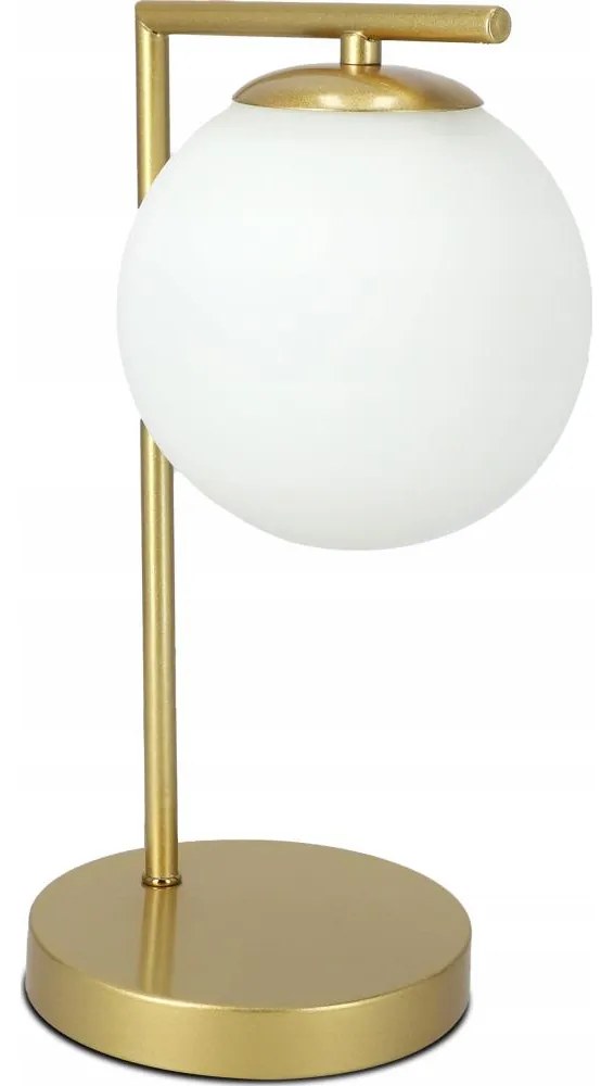 Stolní lampa 1xE27/40W/230V zlatá/bílá Biano.cz