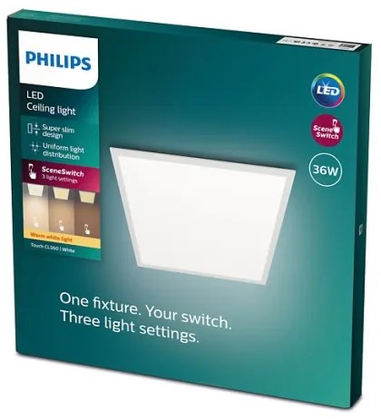 Philips - LED Stmívatelné stropní svítidlo SLIM SCENE SWITCH LED/36W/230V 2700K