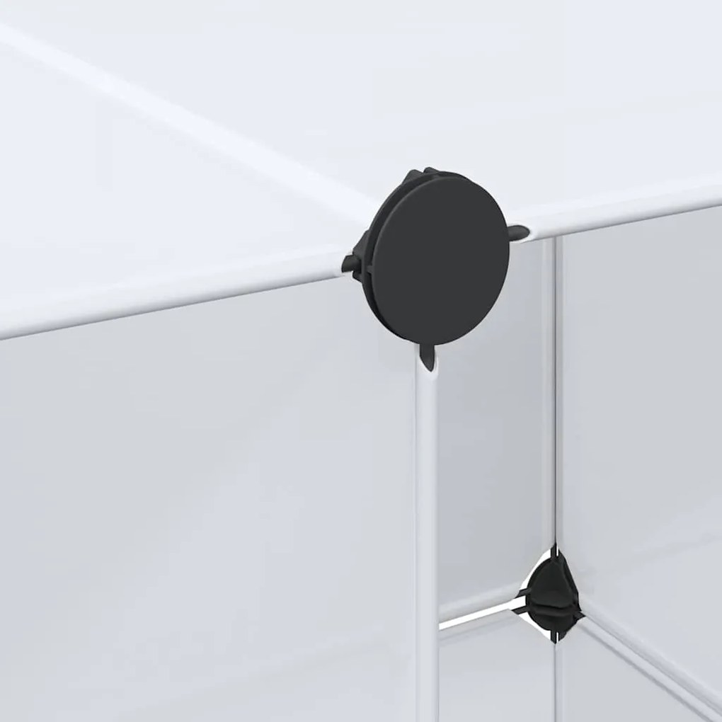 Modulární skříň s 9 přihrádkami 109x36,5x143 cm bílá 240498