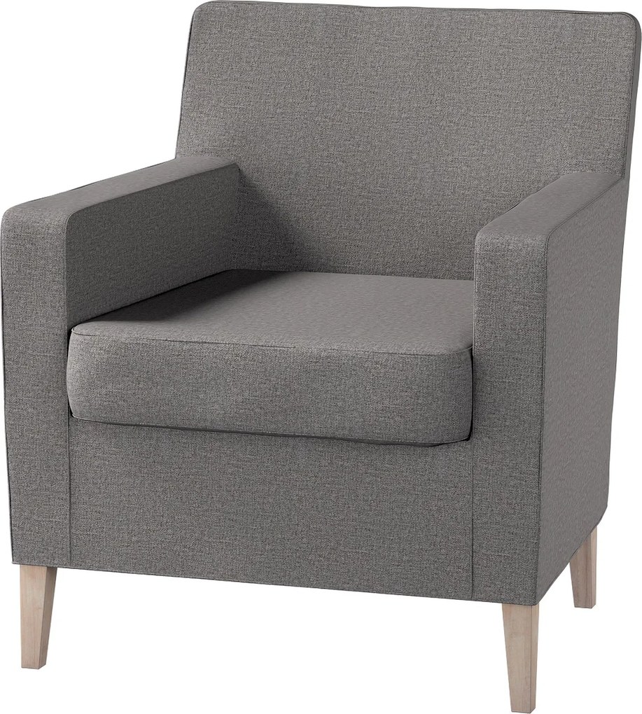 Potah na křeslo IKEA Karlstad barva šedá látka pletený vzor