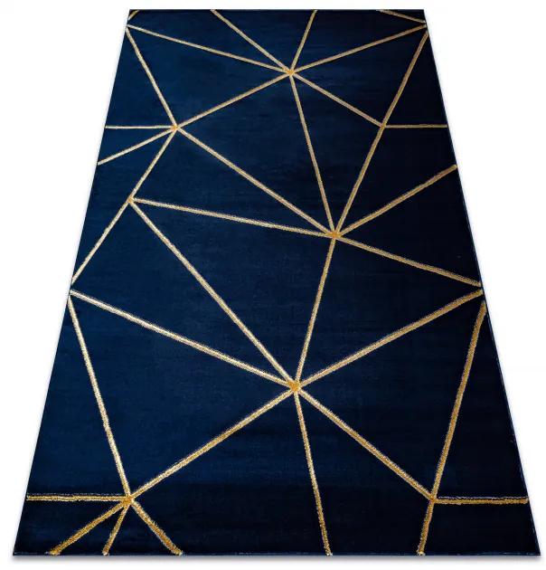 Koberec EMERALD exkluzivní 1013 glamour, styl geometrický granátový / zlatý