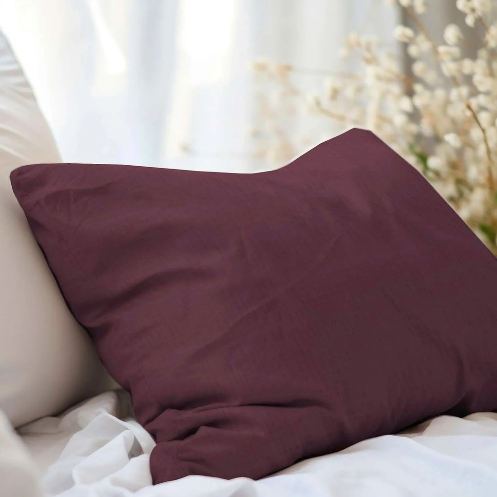Mušelínové prodloužené povlečení Claret Velikost: 140 x 220 + 70 x 90