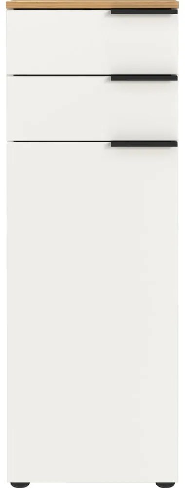 Bílá vysoká koupelnová skříňka 39x111 cm Menen – Germania