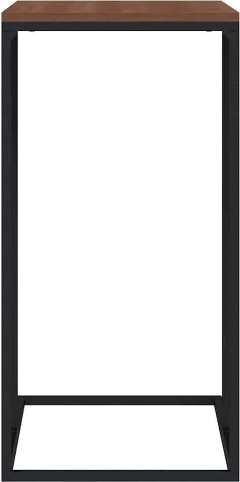 Odkládací stolek černý 40 x 30 x 59 cm kompozitní dřevo 336129