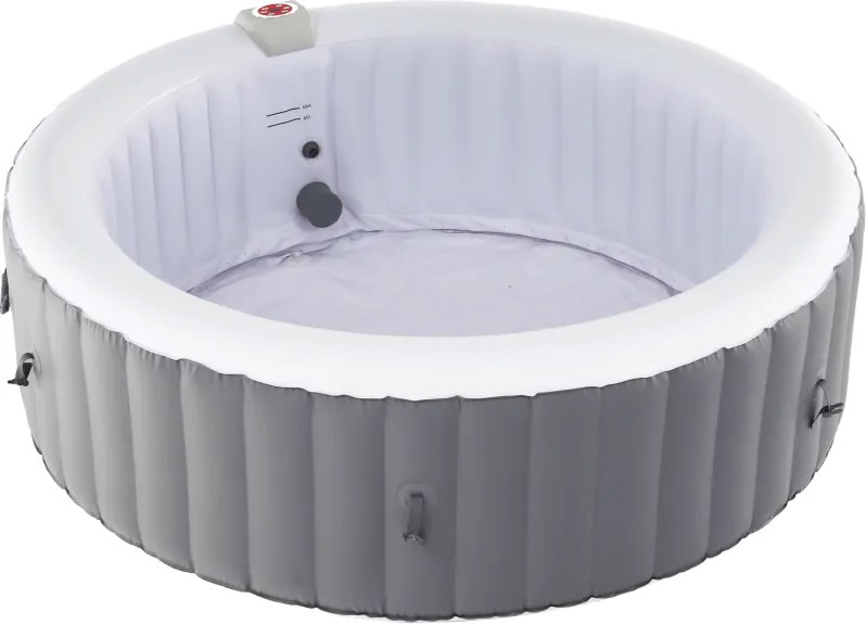 Nafukovací vířivka, šedá/bílá, 4-6 os, 1000 l, KAMINO NEW TYP 2