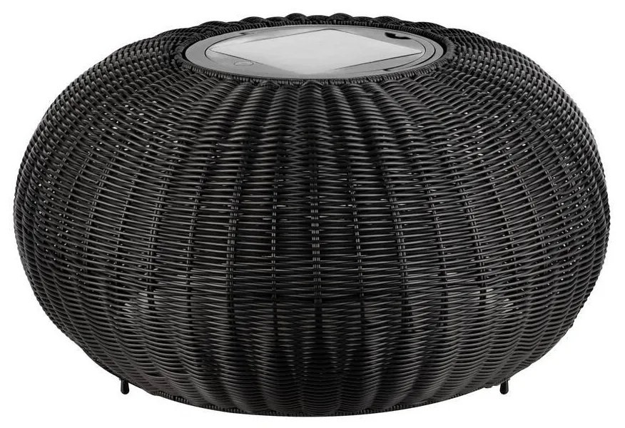 LA 1008388 ADEGAN venkovní stojací lampa, plochá, solární, 2200 K, IP65, černá - BIG WHITE (SLV)