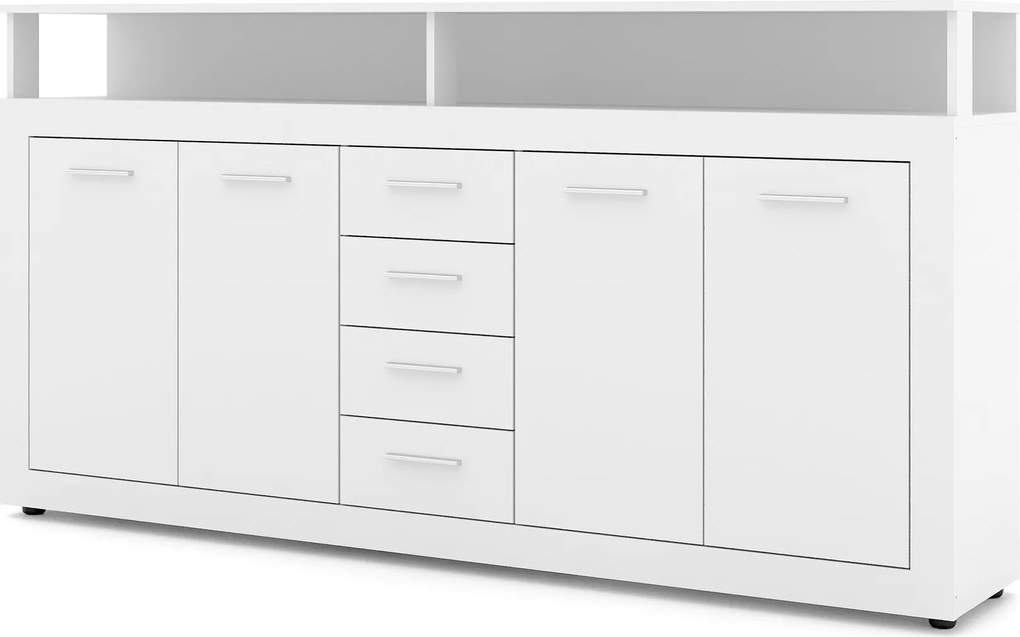 Komoda Luna 190 cm bílá