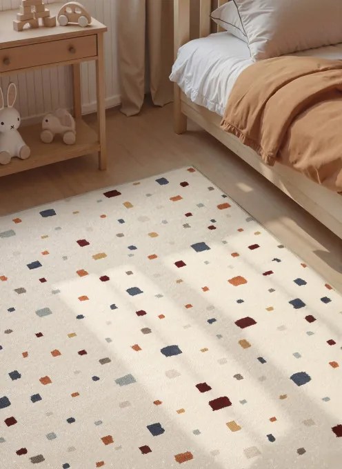 Koberec Hanse Home ADVENTURES FUNNY SQUARES krémový