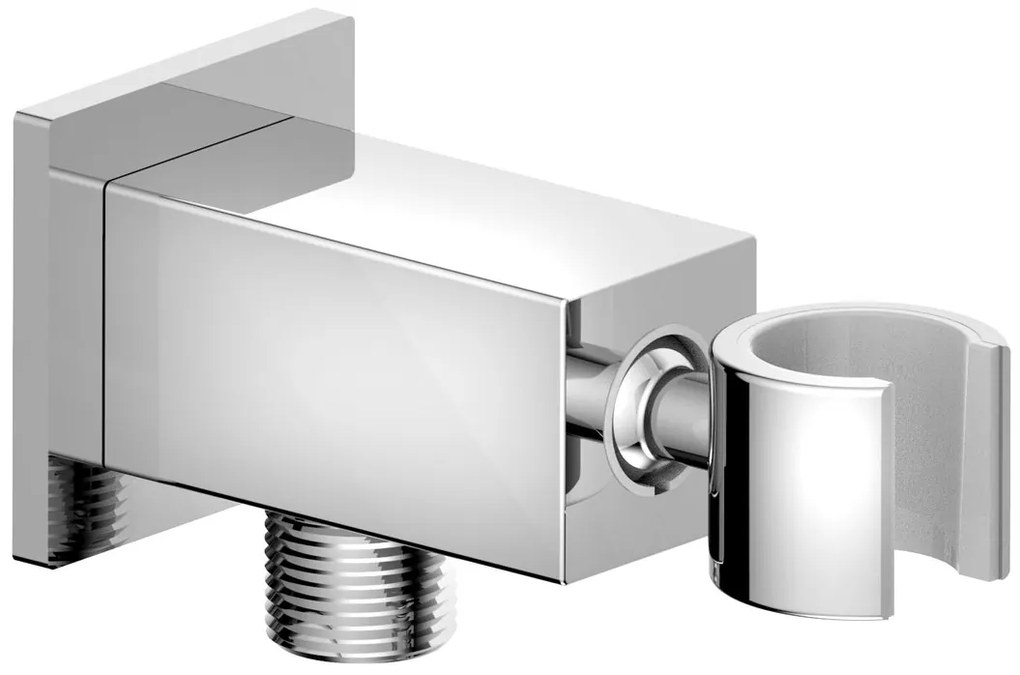 Sapho držák sprchy hranatý otočný s vyústěním chrom SG363