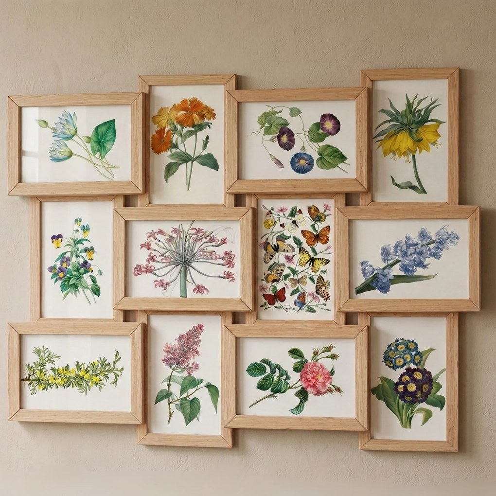 Multirám na 12 fotek FINES, fotorámeček koláž 45 x 59 cm