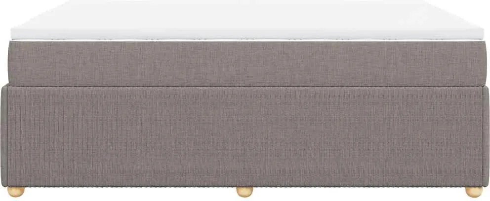 Box spring postel s matrací taupe 140x190 cm textil 3285571