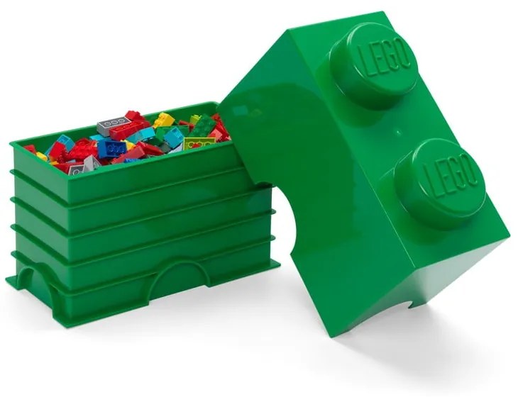 Zelený úložný dvojbox LEGO®