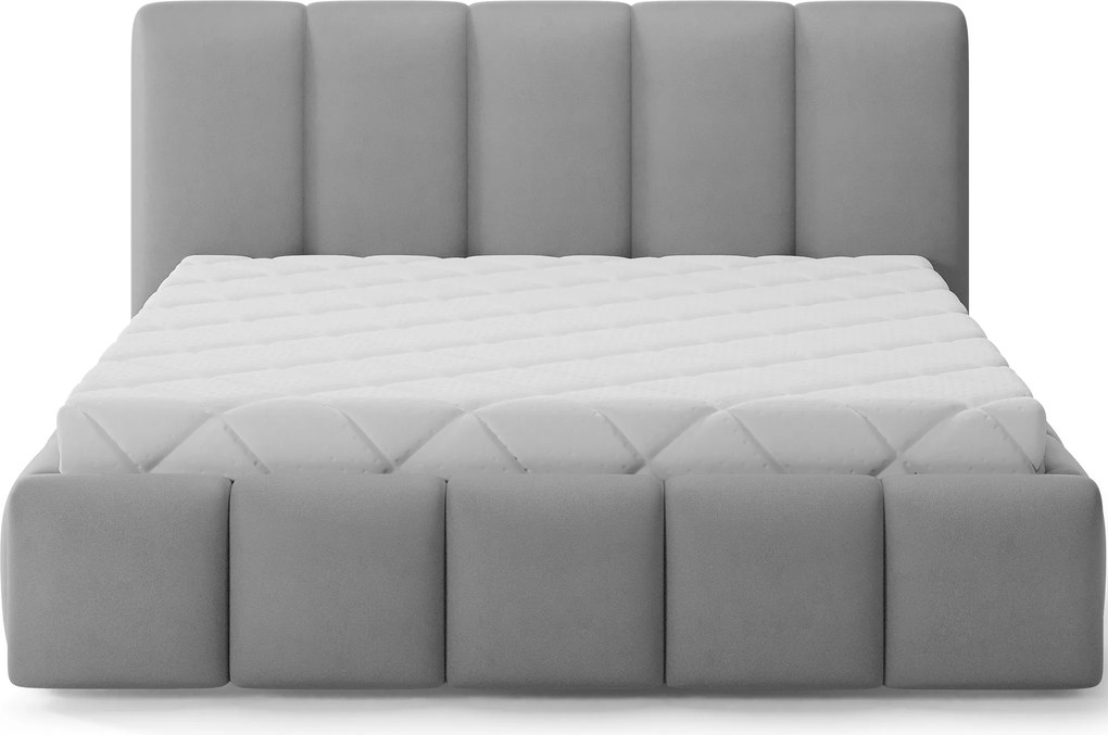 Postel Edvige + Dřevěný rám + plynový výtah + kontejner 140x200