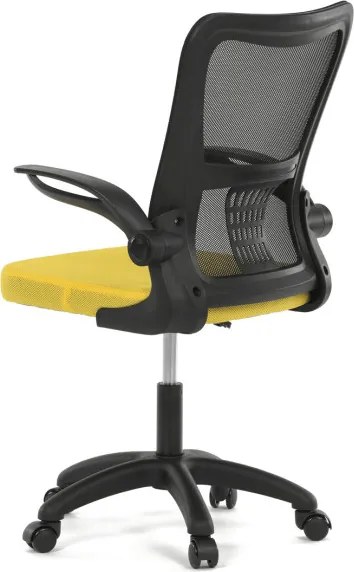 Dětská otočná židle žlutá KA-K2006 YEL