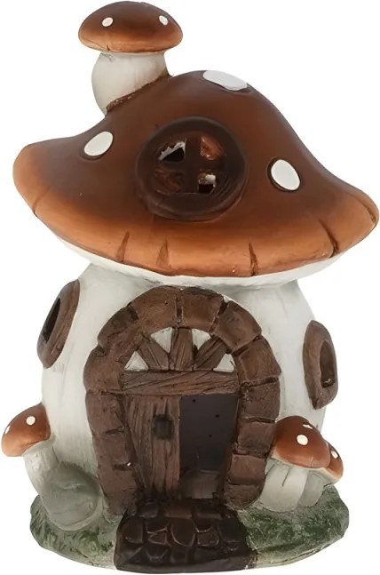 Hříbkový domeček s LED 17 cm