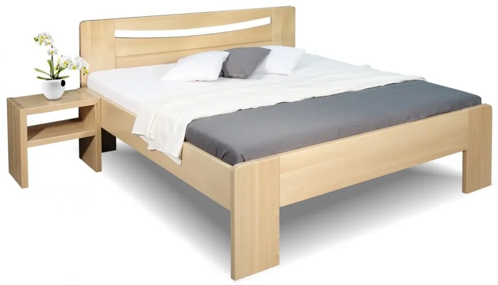 Zvýšená postel z masivu Carmen, , masiv buk , 160x200 cm