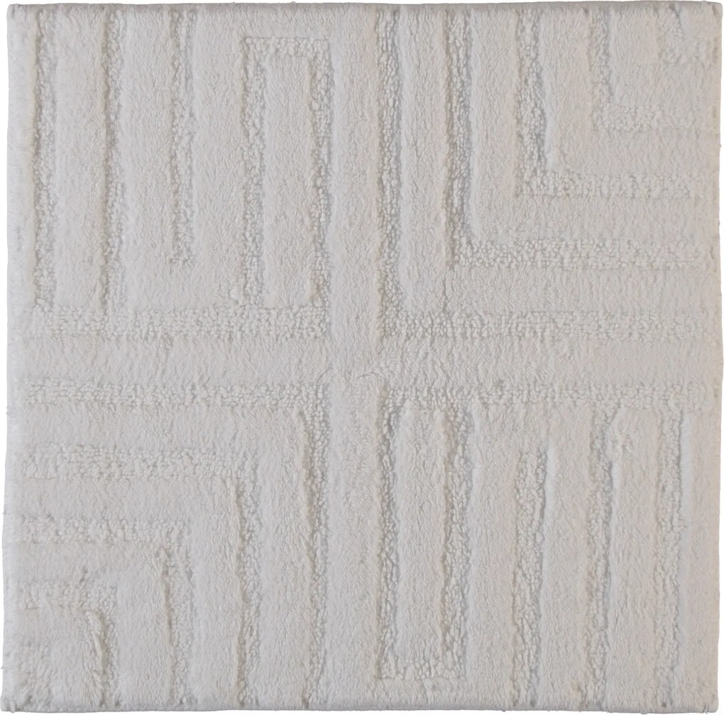 Koupelnový kobereček Cawo ražený 60 x 60 cm bílý