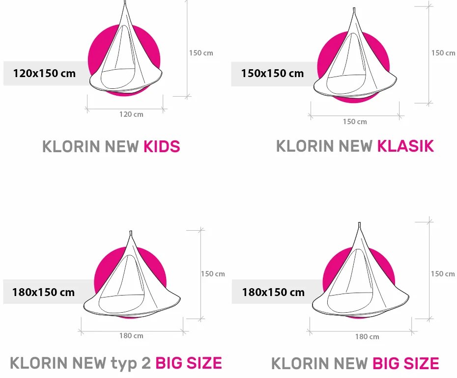 Kondela Závěsné houpací křeslo, světle šedá, KLORIN NEW BIG SIZE CACOON HAMMOCK