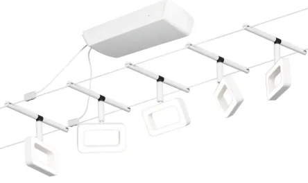 Paulmann 94483 - SADA 5xLED/4,8W Kompletní lankový systém FRAME 230V bílá