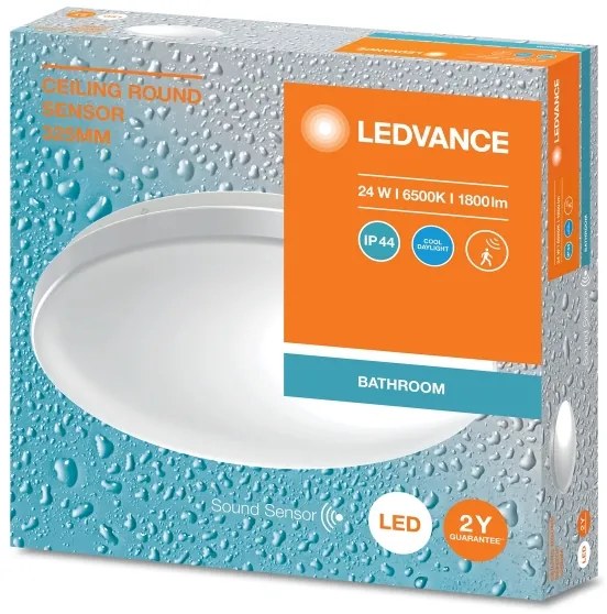 Ledvance - LED Koupelnové svítidlo se senzorem CEILING ROUND LED/24W/230V IP44