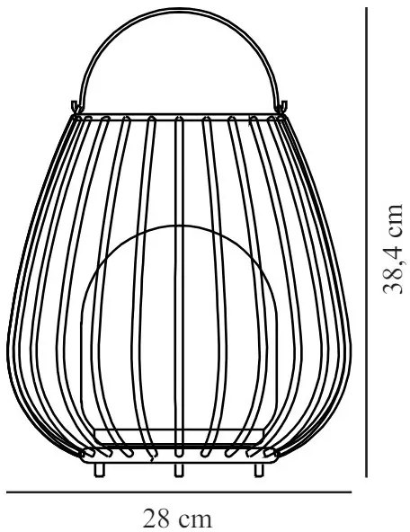 Černá přenosná LED lampa Jim To Go 3W - Nordlux