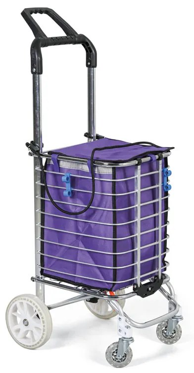 Skládací nákupní vozík, nosnost 30 kg
