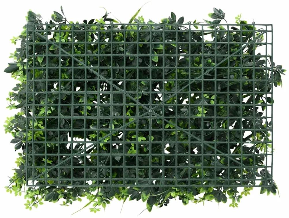  vidaXL Umělý listnatý plot 24 ks zelený 40 x 60 cm