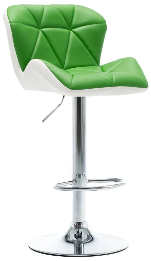 249679 vidaXL Barová stolička zelená umělá kůže
