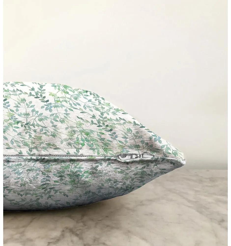 Béžovo-zelený povlak na polštář s příměsí bavlny Minimalist Cushion Covers Twiggy, 55 x 55 cm
