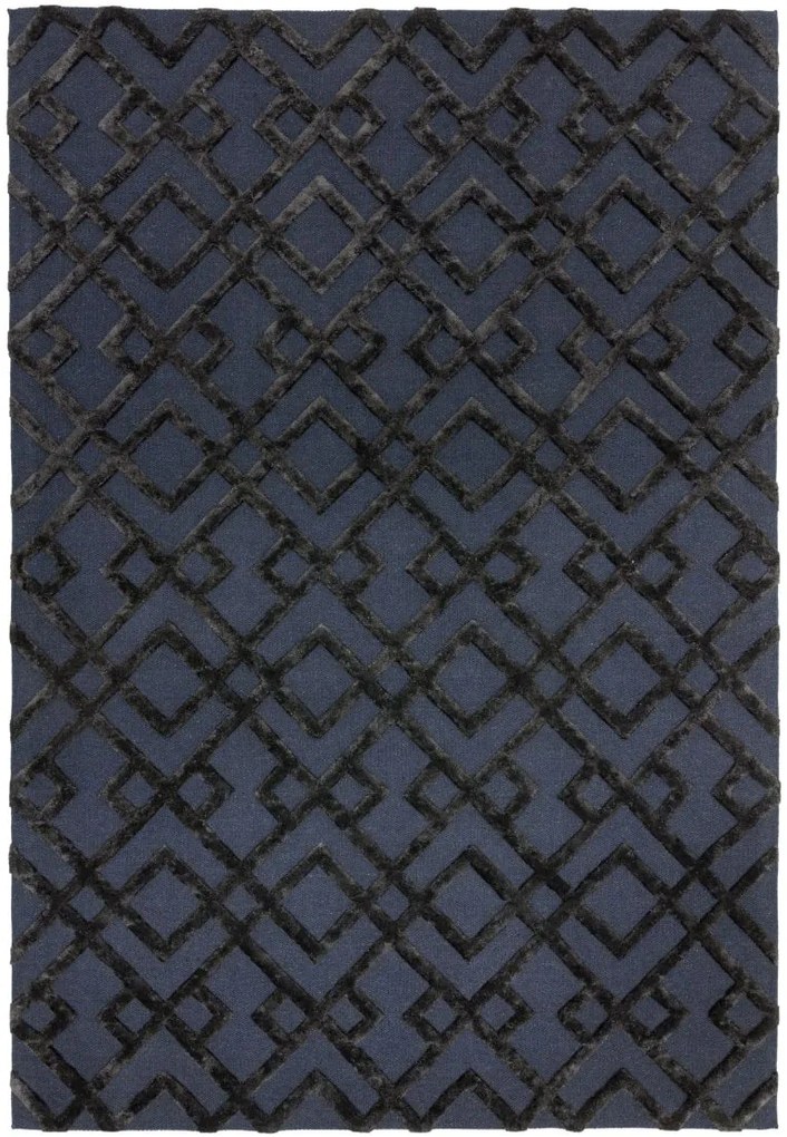 Černý koberec Doons Black Trellis Rozměry: 120x170 cm