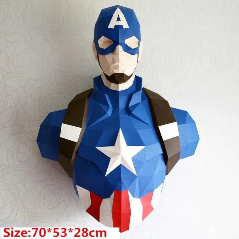 Papírové 3D puzzle Avengers 70 cm Varianta: Capitan America 2