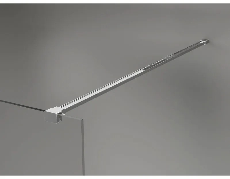 Mexen Lunar sprchová stěna pravá 110 x 200 cm, 8mm čiré sklo, chromová, 830-110-000-01-00-P