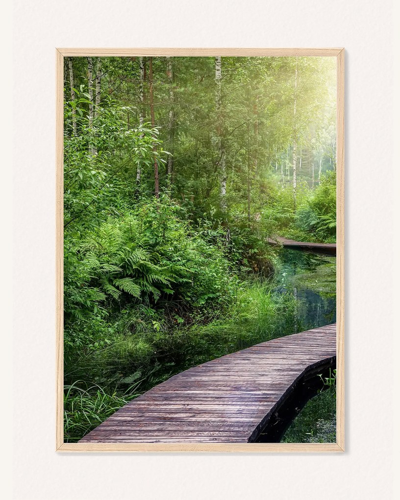 Oboustranný plakát Lesní Vodopád / Lesní Lávka | 30 x 42 cm | DP351321