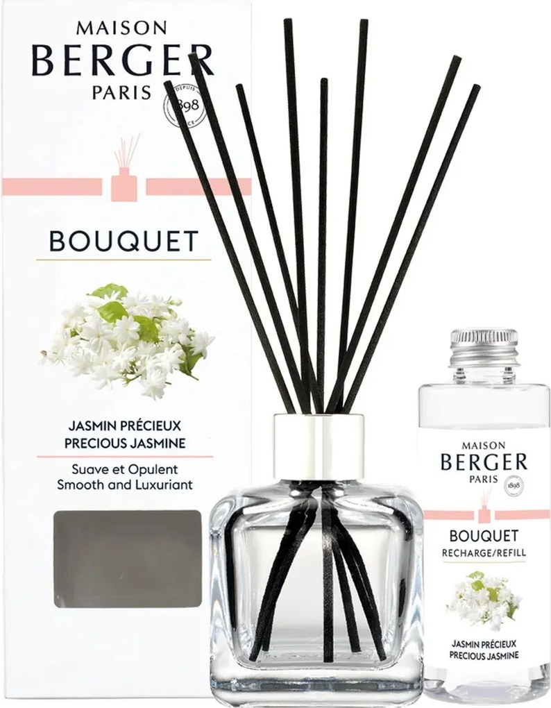 Maison Berger Paris difuzér s tyčinkami Precious Jasmine, 100 ml
