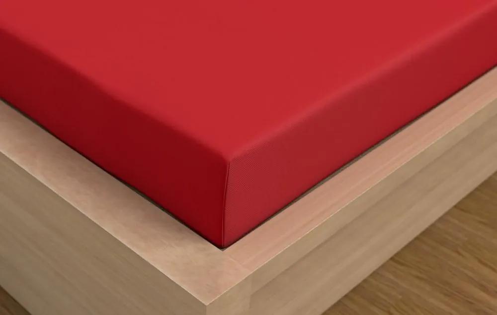 Kvalitex satén prostěradlo Luxury Collection červené 160x200 Prostěradlo vhodné pro: výšku matrace do 15cm