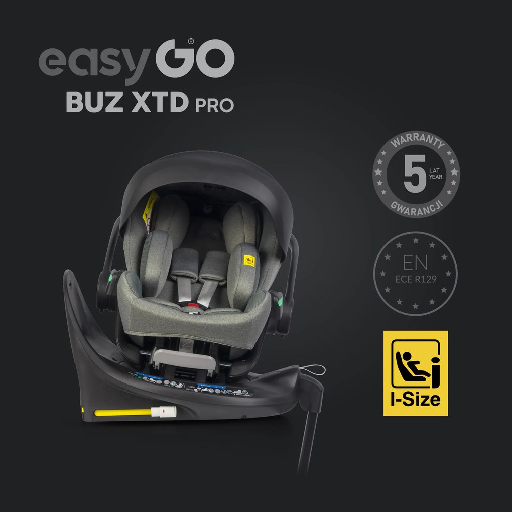 Sada autosedačky EasyGo Buz Xtd Pro a Buz Pro Body 2 v 1 Greener