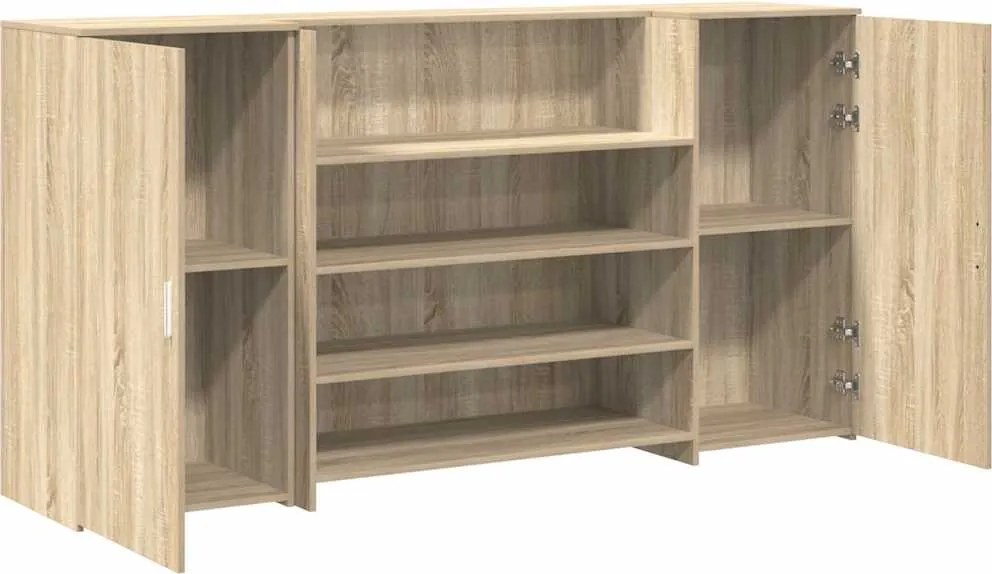 Recepční stůl dub sonoma 200x50x103,5 cm kompozitní dřevo 3324180