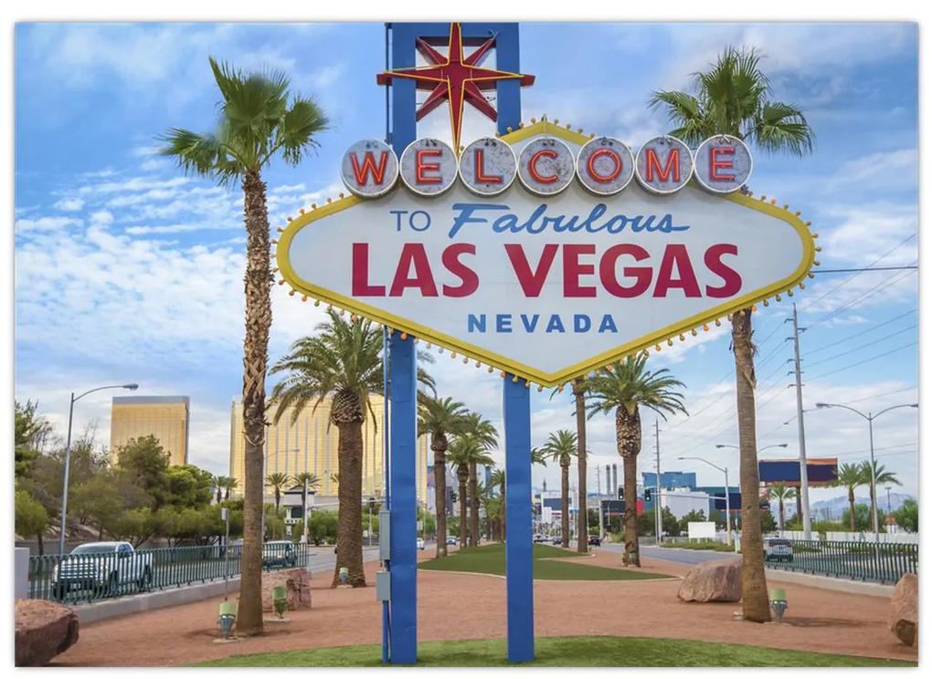 Skleněný obraz - Las Vegas (70x50 cm)