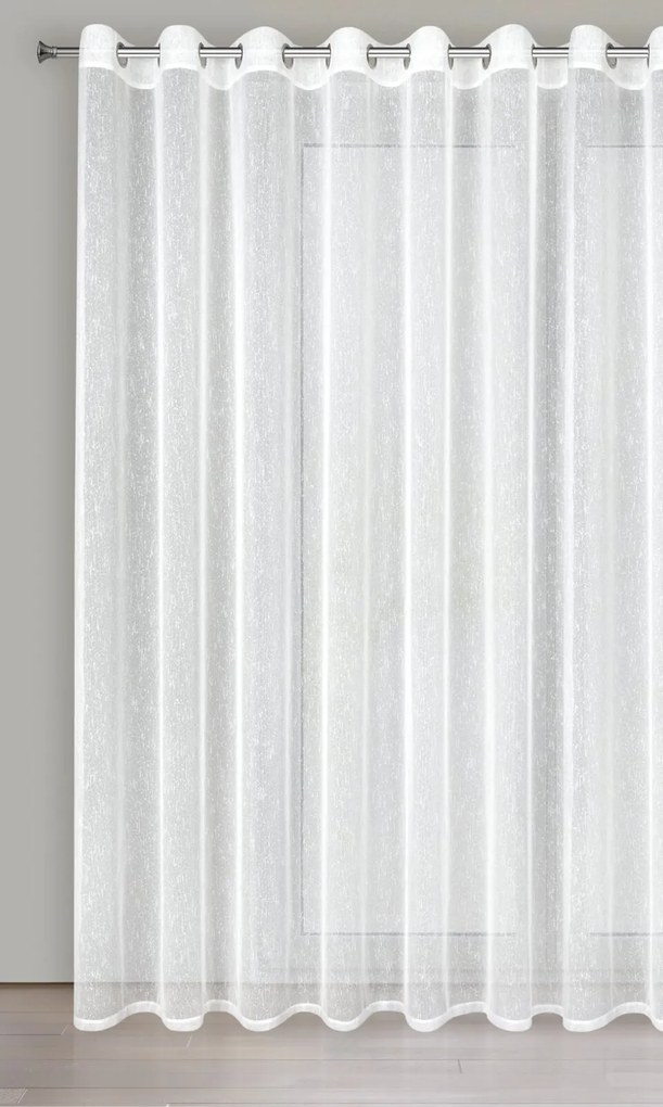 ZÁCLONA NA KROUŽCÍCH KELLY 300 CM X 250 CM CM BÍLÁ