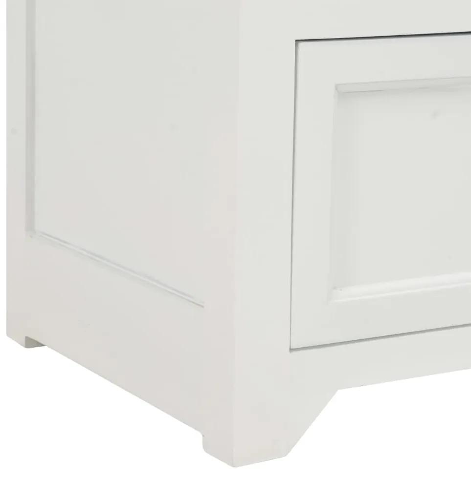 TV stolek Satala - 120x30x40 cm | bílo-hnědý