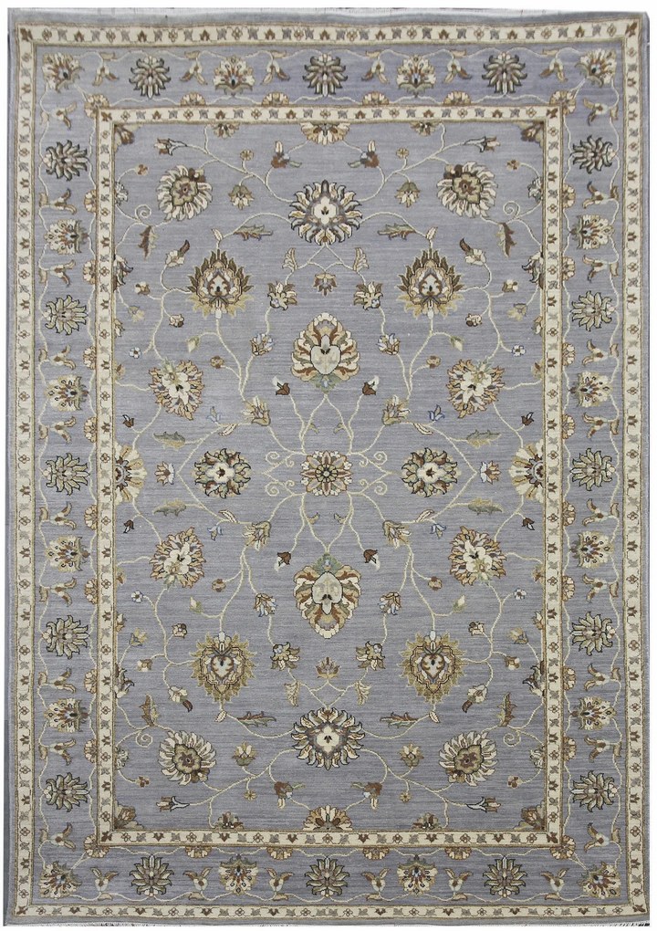 Diamond Carpets India, Ručně vázaný kusový koberec Diamond DC-M 2 Light grey/light grey, 365x457, šedá, chodba / předsíň