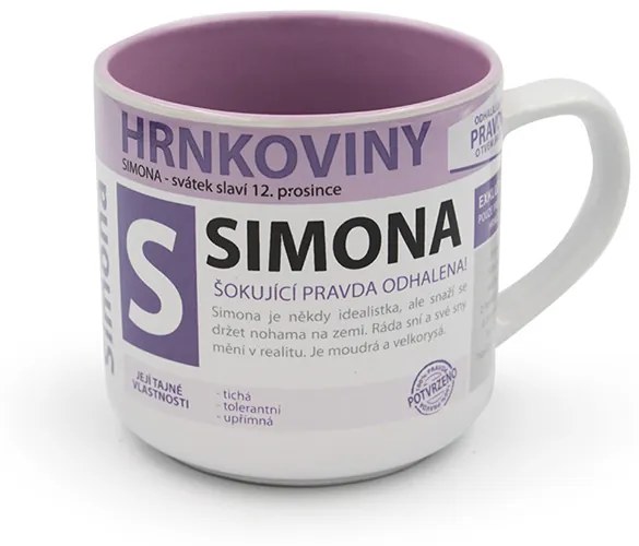 Hrnek se jménem SIMONA Hrnkoviny